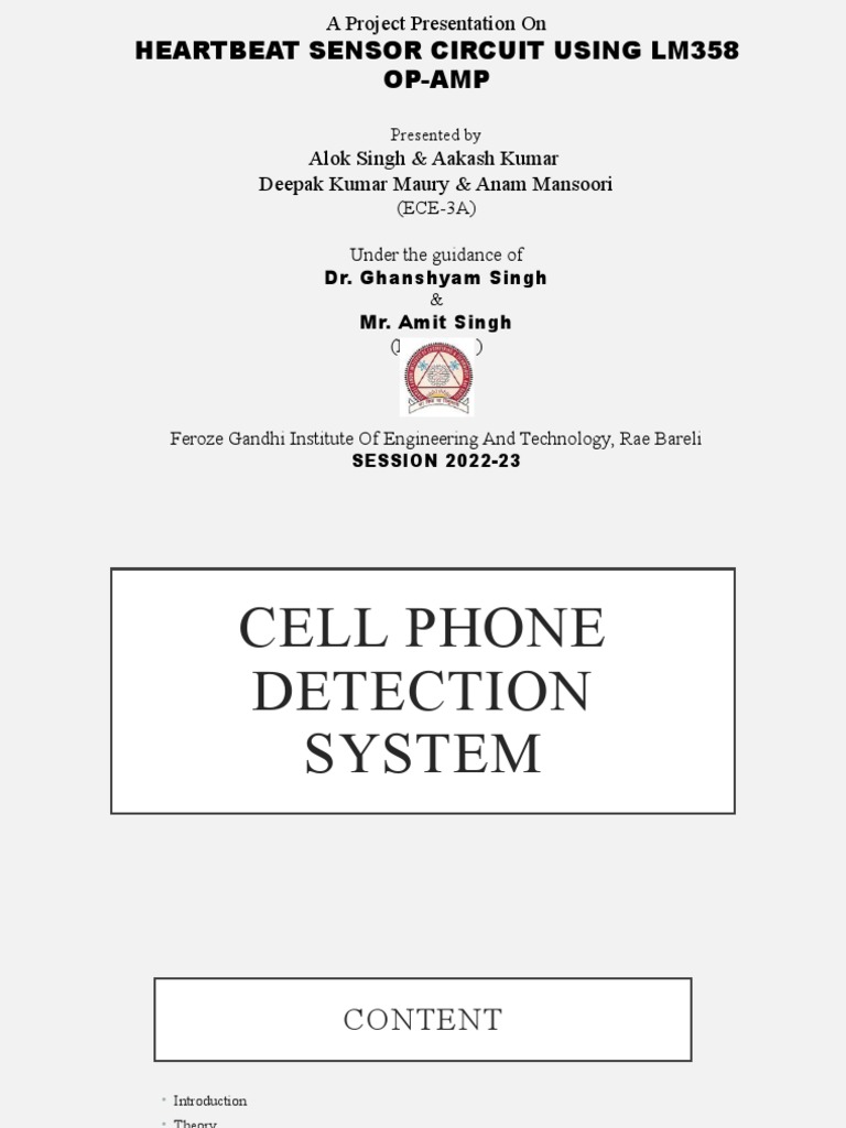 Cell Phone Detector PPt1 | PDF | Transistor | Bipolar Junction Transistor
