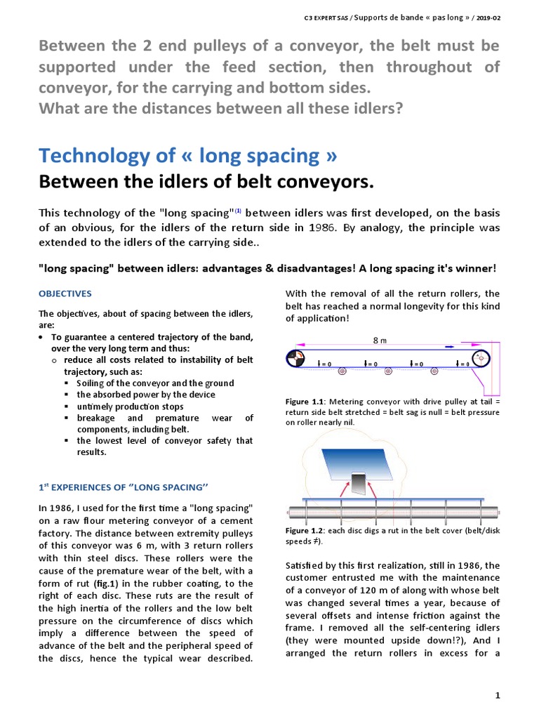 Great Idler Spacing - 2019 02 | PDF | Belt (Mechanical) | Mechanical ...
