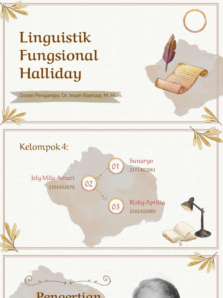 Linguistik Fungsional Halliday Kelompok 4 | PDF
