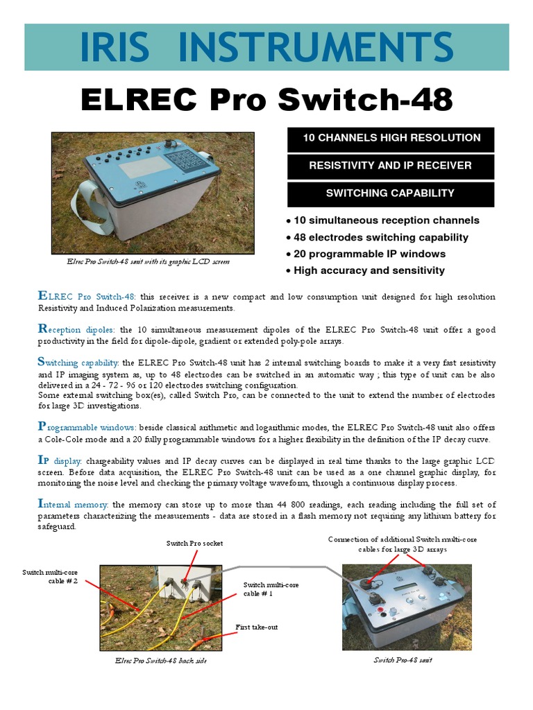 Elrec Pro Switch | PDF | Liquid Crystal Display | Antenna (Radio)