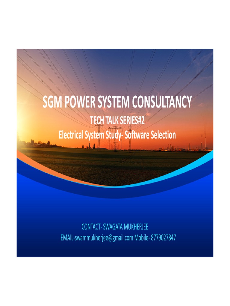 Electrical System Study - Software Selection | PDF | Electronic ...