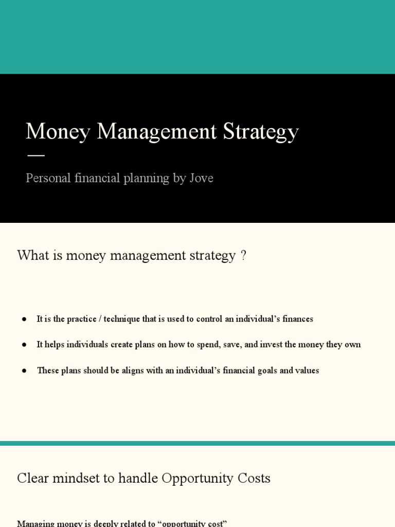 Money Management Strategy | PDF