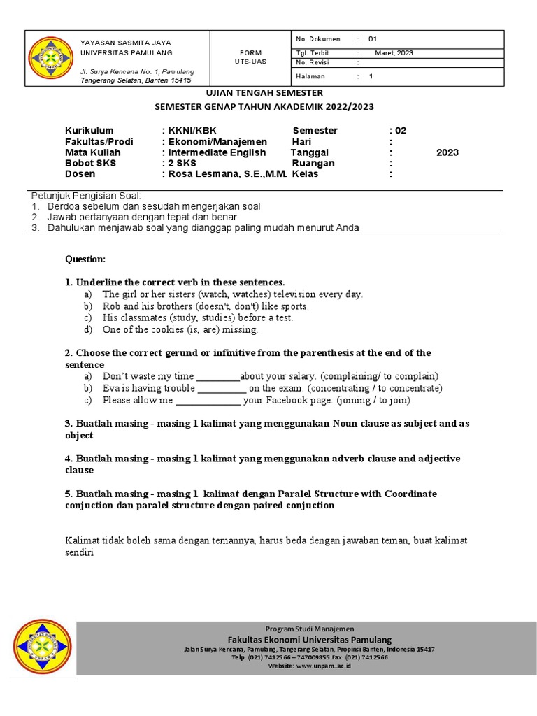 UTS - English 2 Online | PDF