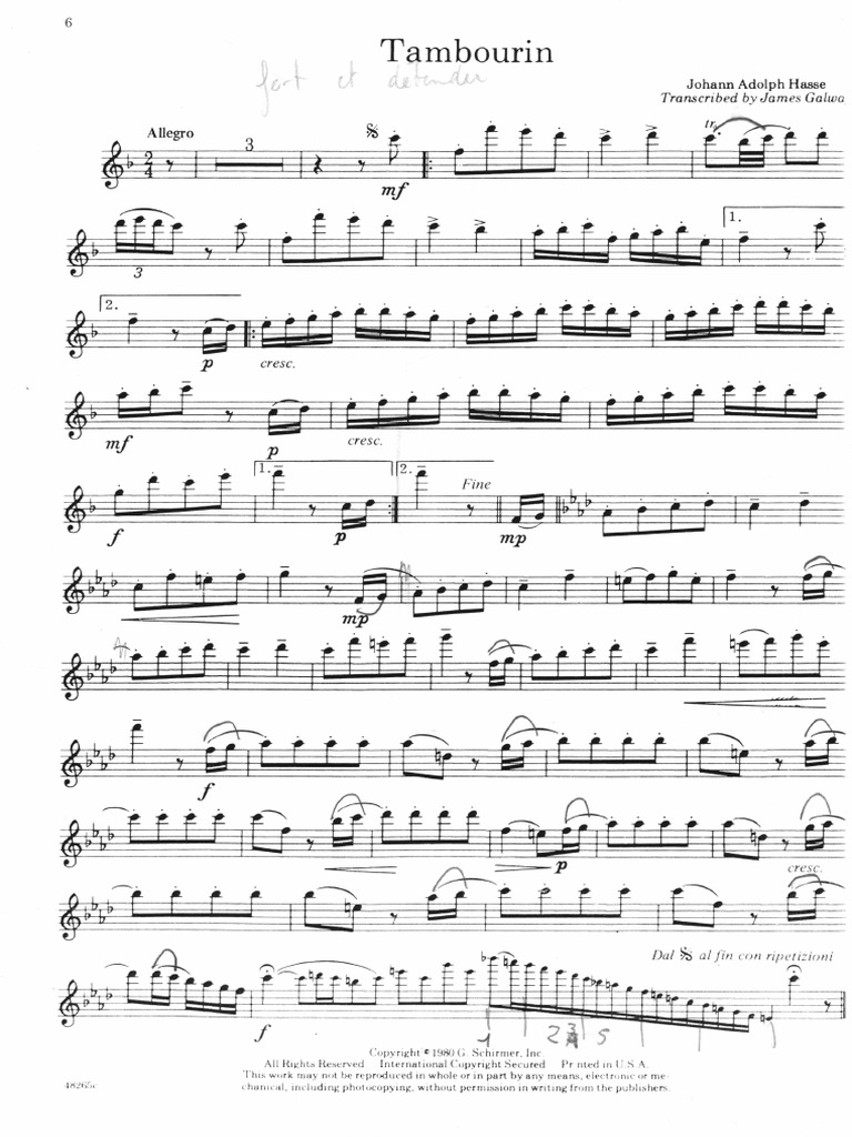 Tambourin HASSE | PDF