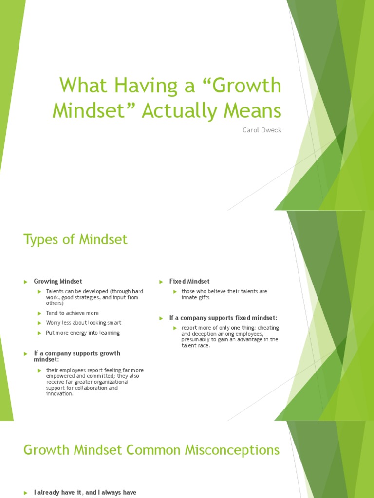 Growth Mindset | PDF
