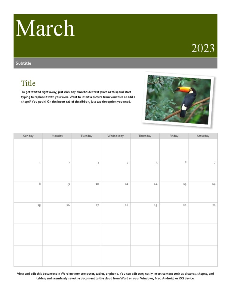 March 2023 Document Editing Guide | PDF