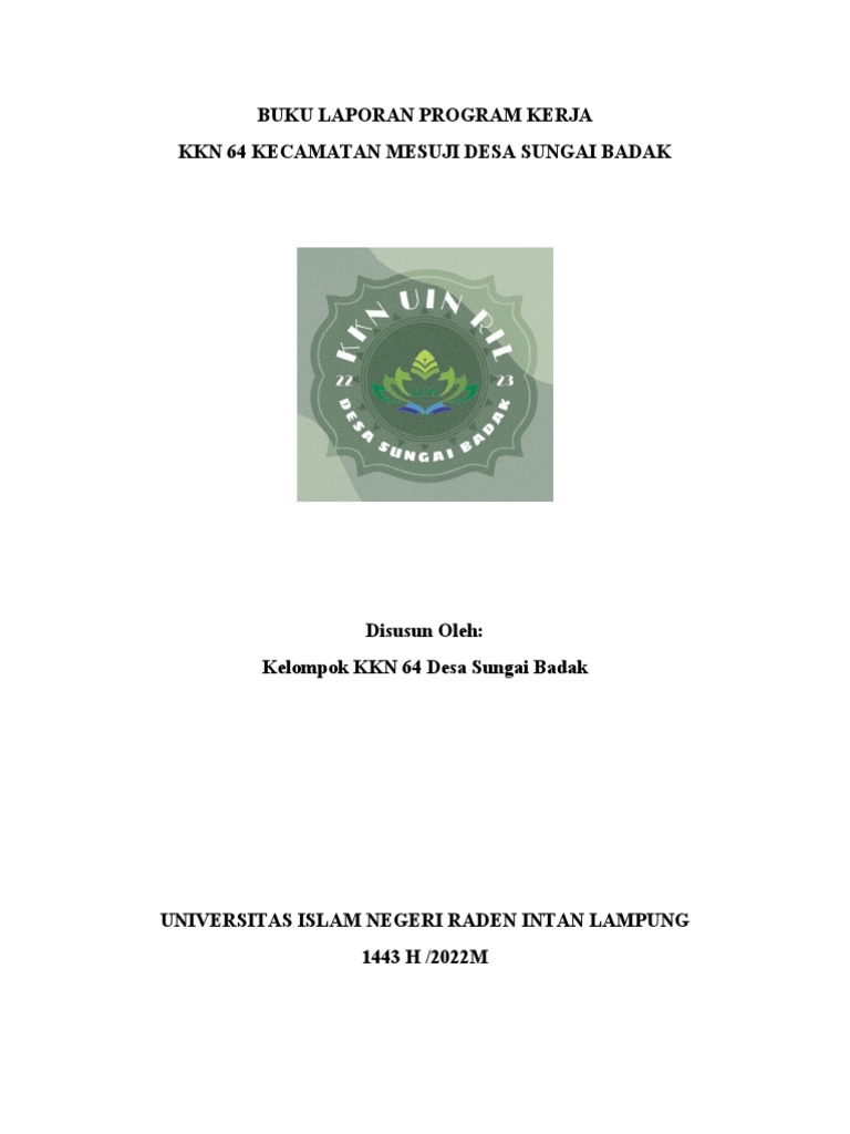 Laporan Program Kerja KKN 64 Mesuji | PDF