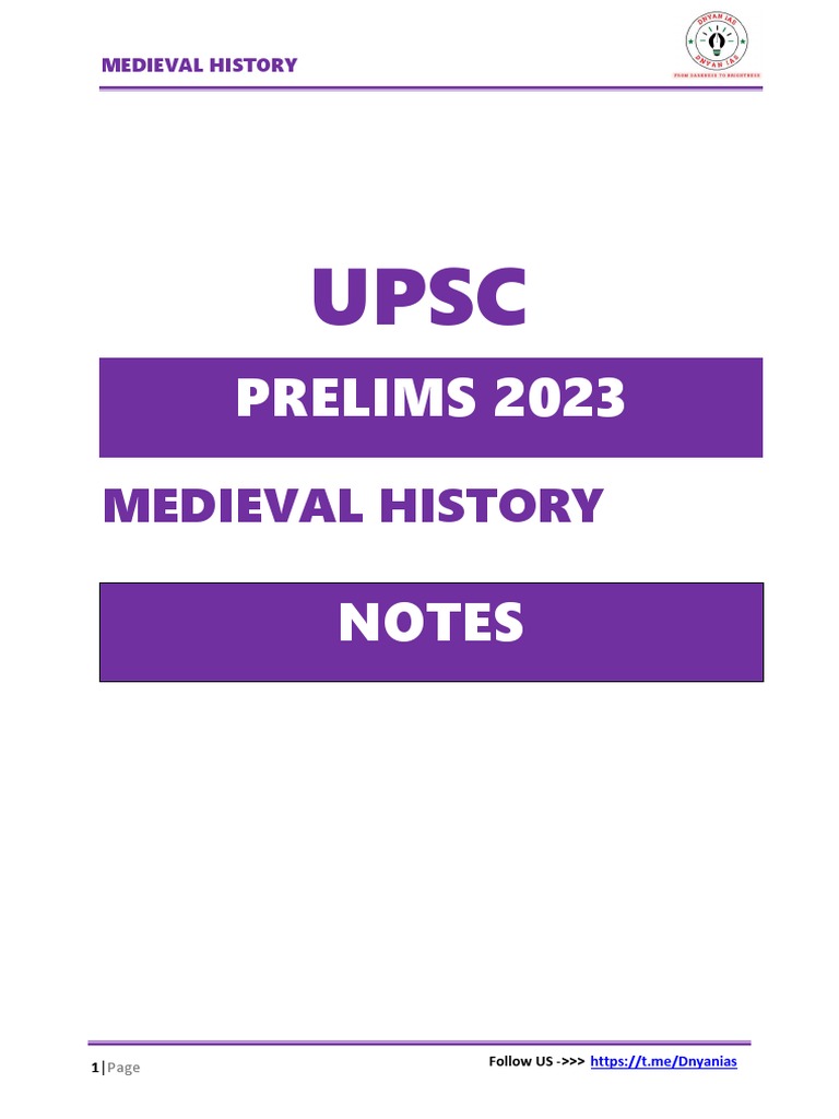 Medieval Indian History Notes for UPSC | PDF | Bodhisattva