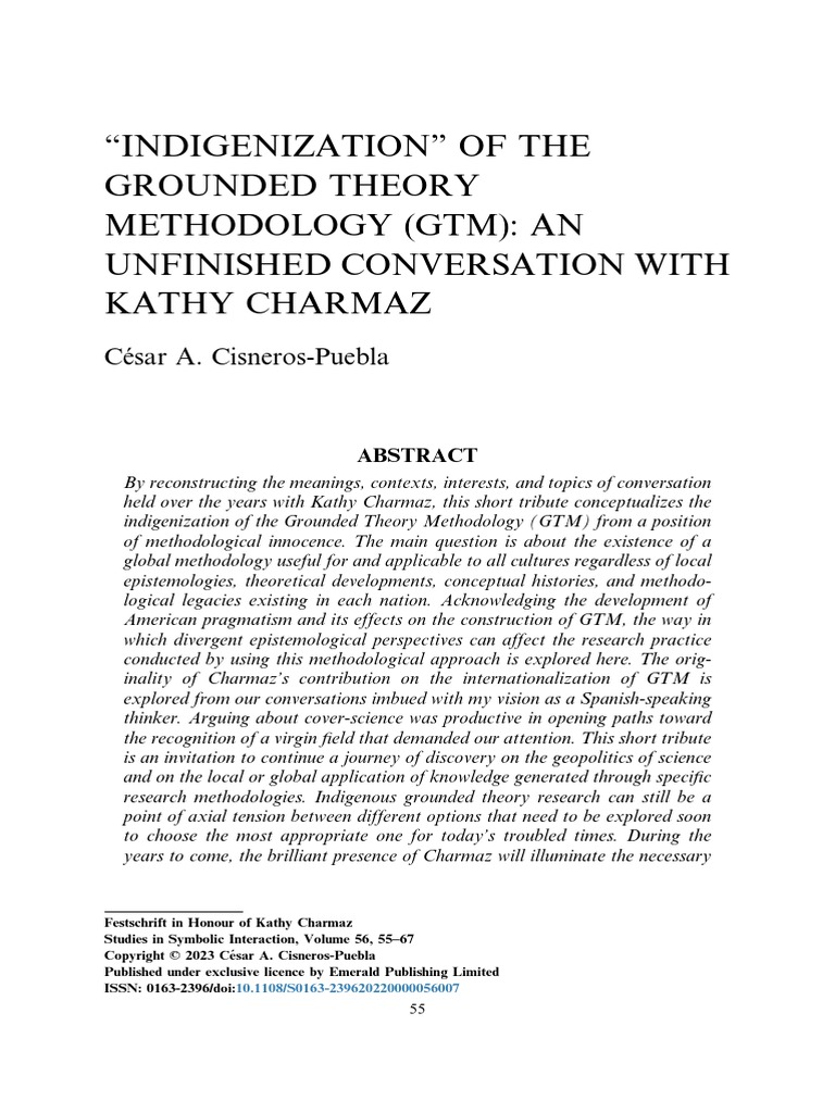 2023 Indigenization of GTM | PDF | Sociology | Pragmatism