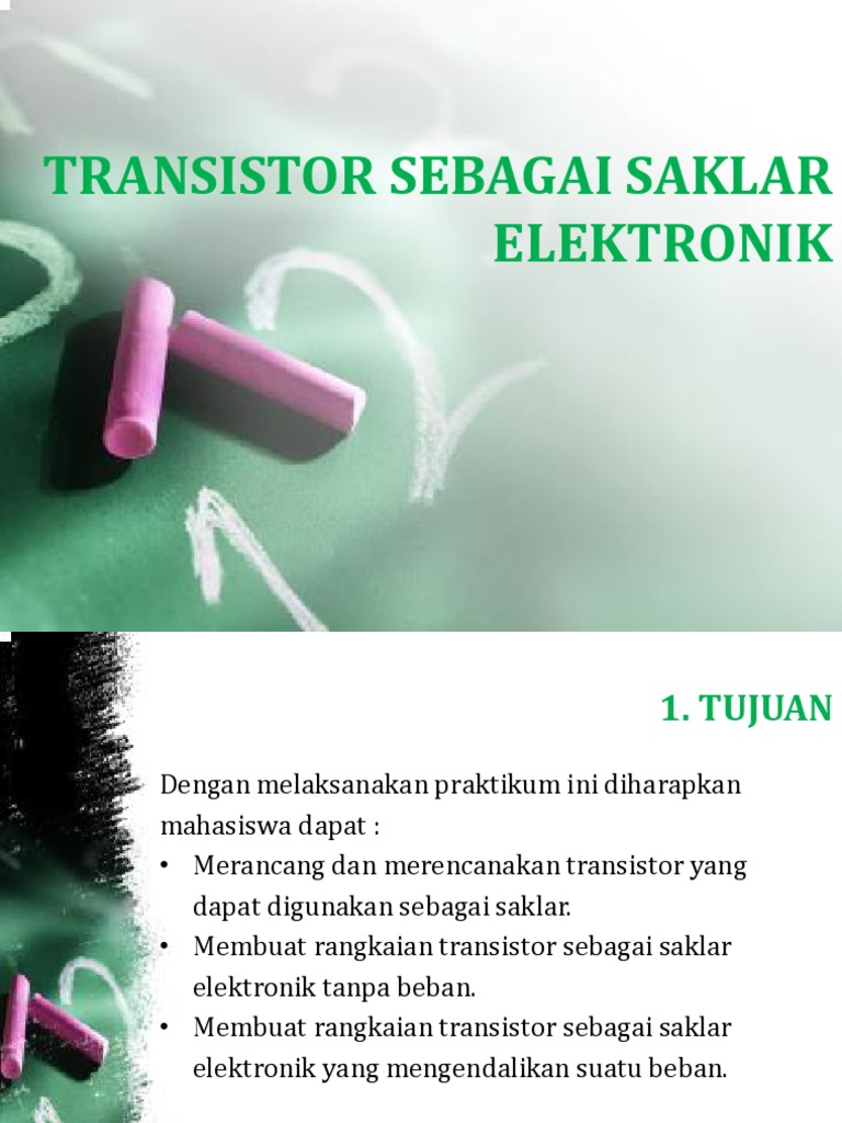 Transistor Sebagai Saklar Elektronik | PDF | Sains & Matematika