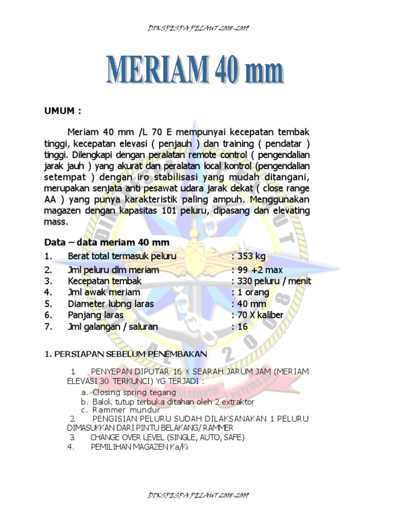 Meriam 40 MM | PDF
