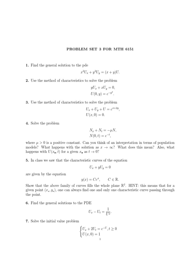 Problem Set 3 | PDF