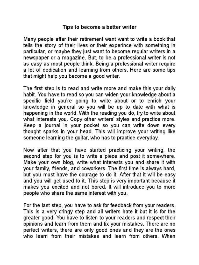 Writing Revision | PDF | Self-Improvement