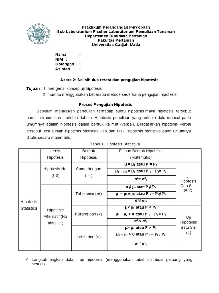 Buku Kerja Acara 2 Rancob | PDF