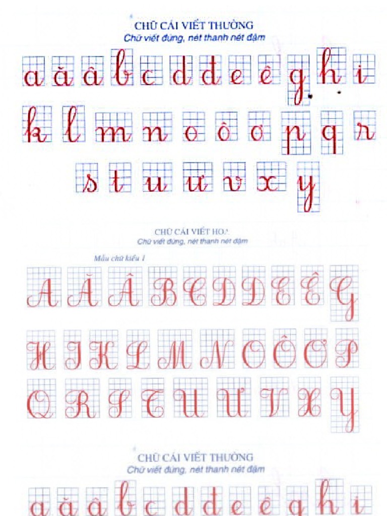 Standard hand writing - Vietnam | PDF