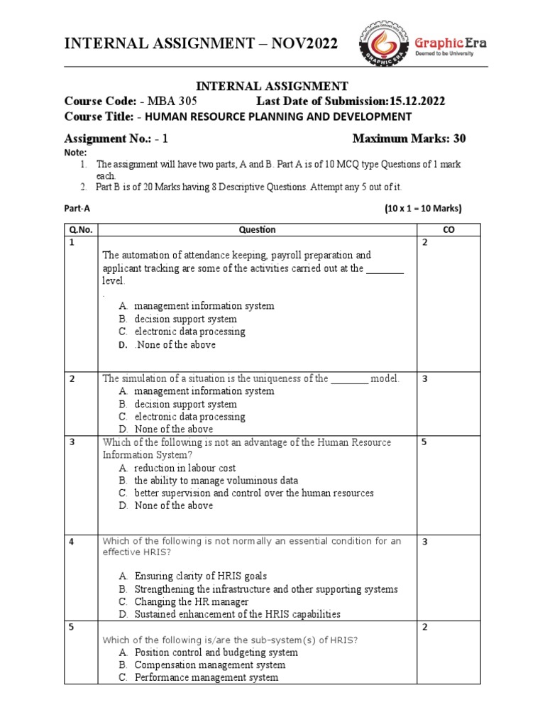 INTERNAL ASSIGNMENT - Two | PDF | Mentorship | Organizational Behavior