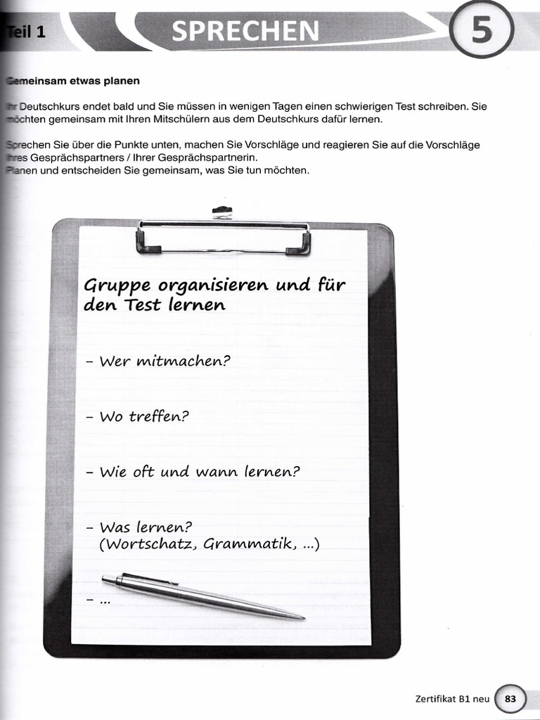 Sprechen B1 | PDF