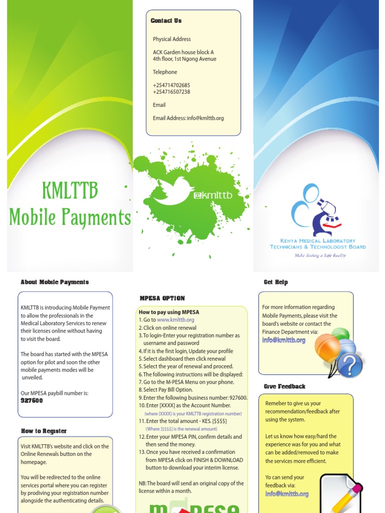 KMLTTB Mobile Payments Brochure 2 | PDF | Finance & Money Management