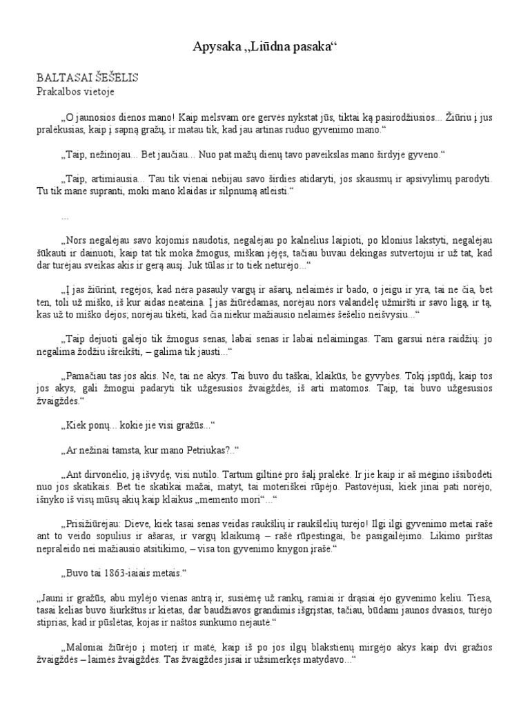 Liūdna pasaka citatos | PDF