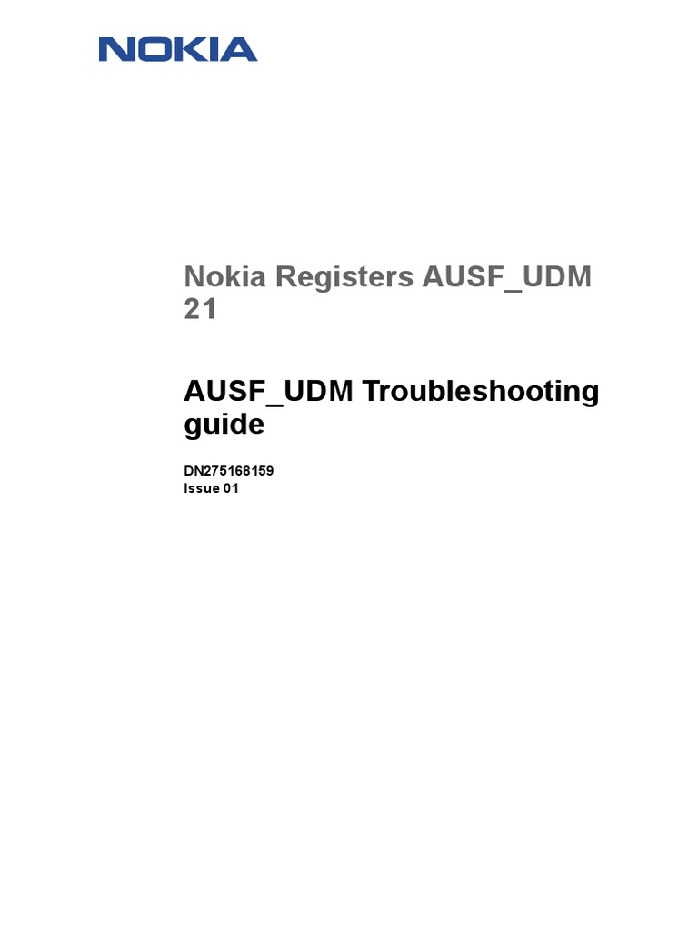 AUSF_UDM_Troubleshooting_guide | PDF
