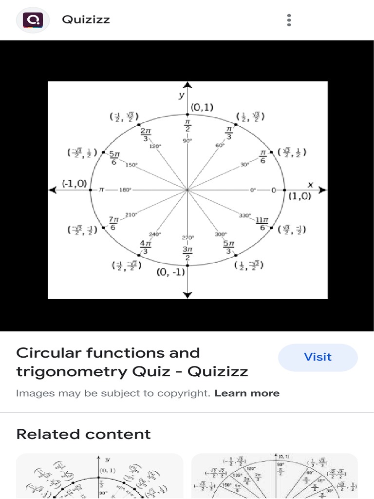 Circular Functions - Google Search | PDF