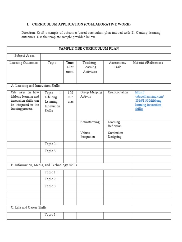 Curriculum Application | PDF