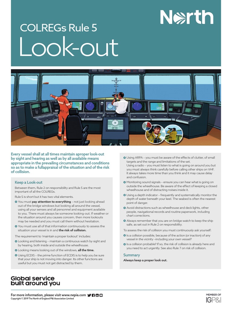 COLREGs Rule 5 - Lookout | PDF