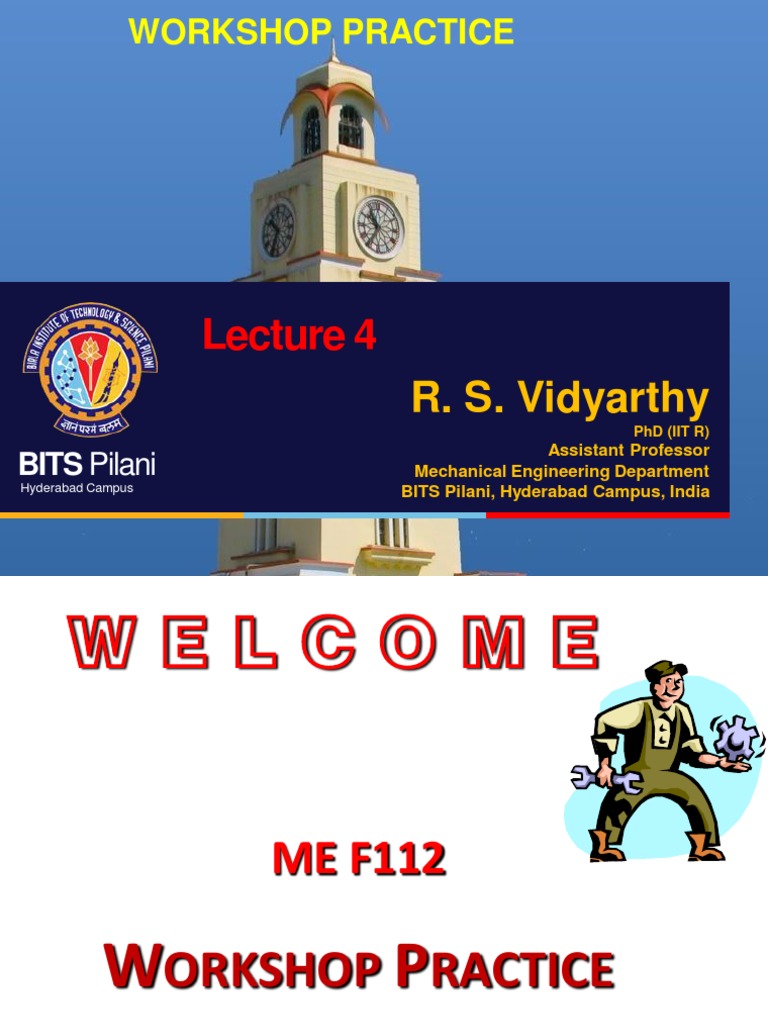 Lecture Class 4 - ME F 112 | PDF | Casting (Metalworking) | Casting