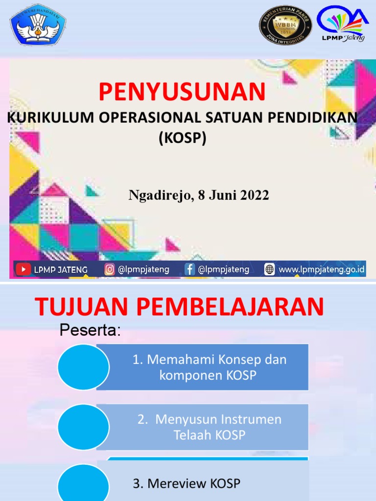 Penyusunan KOSP: Panduan Lengkap | PDF | Karier & Perkembangan | Seni