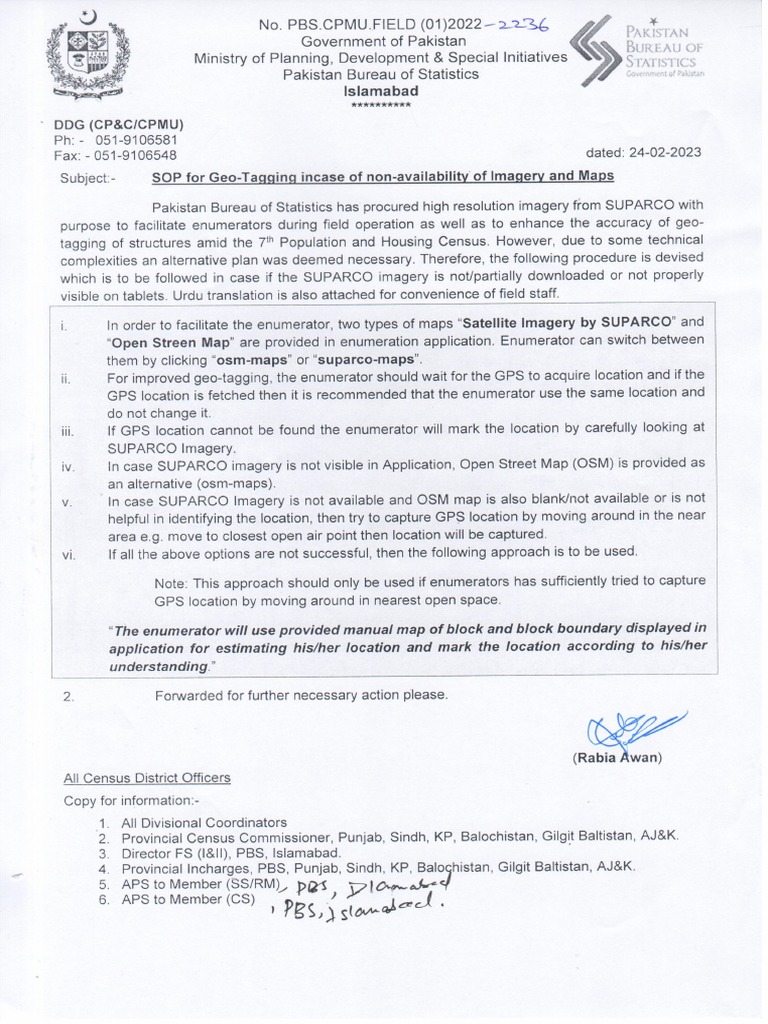 SOP For Geo Tagging in Case of Nonavailability of Imagery & Map | PDF