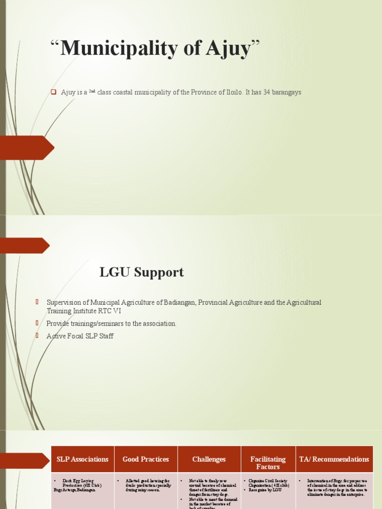 Municipality of Badiangan | PDF