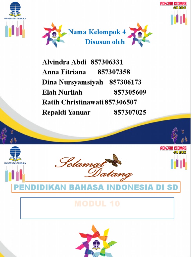 Modul 10 KB 1 Pend B.Indonesia Di SD | PDF