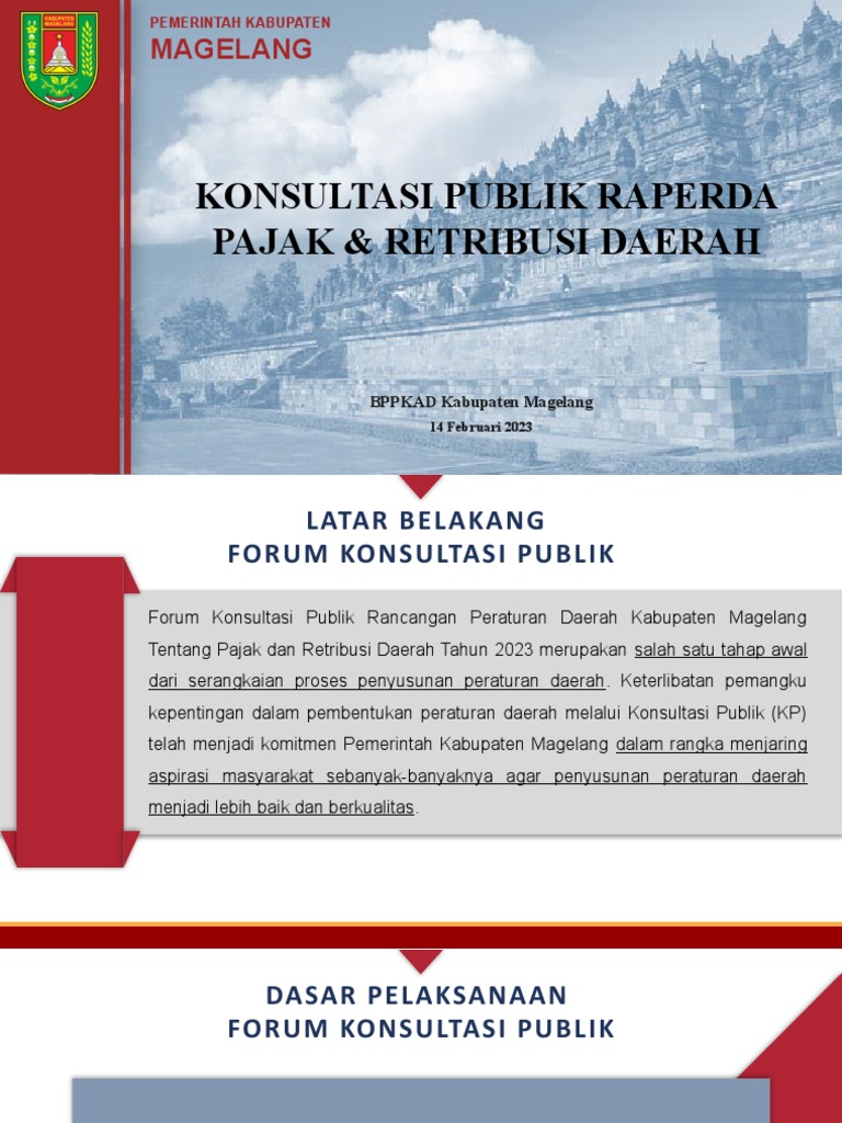 Paparan Konsultasi Publik Raperda PDRD | PDF