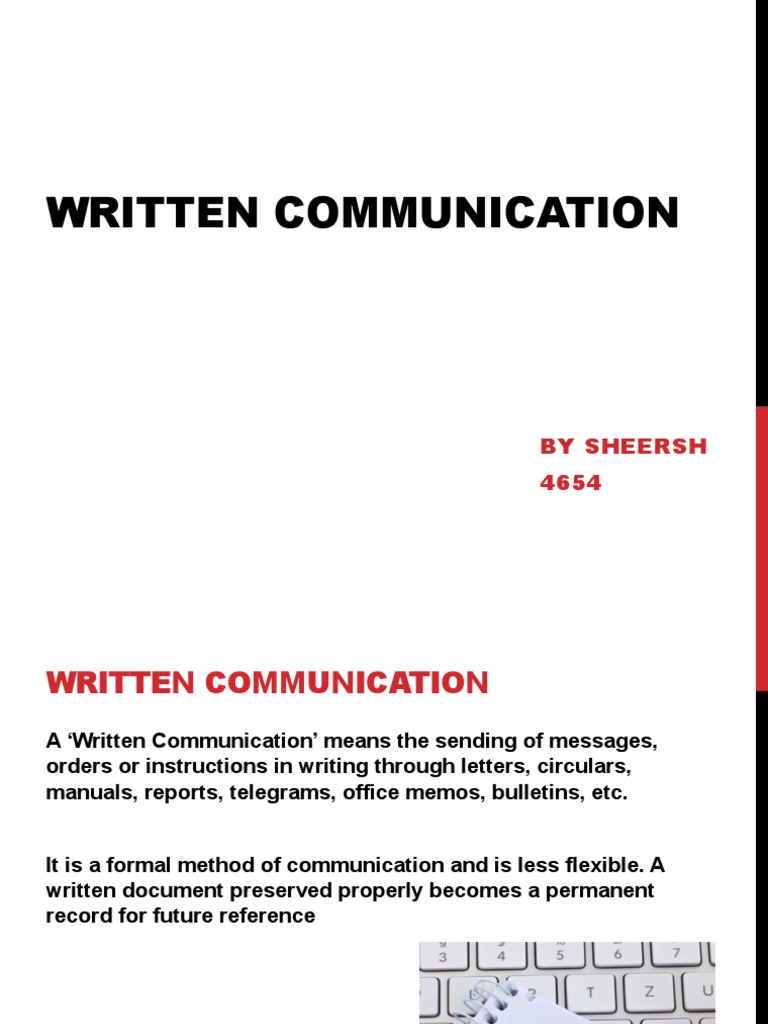 Written Communication | PDF