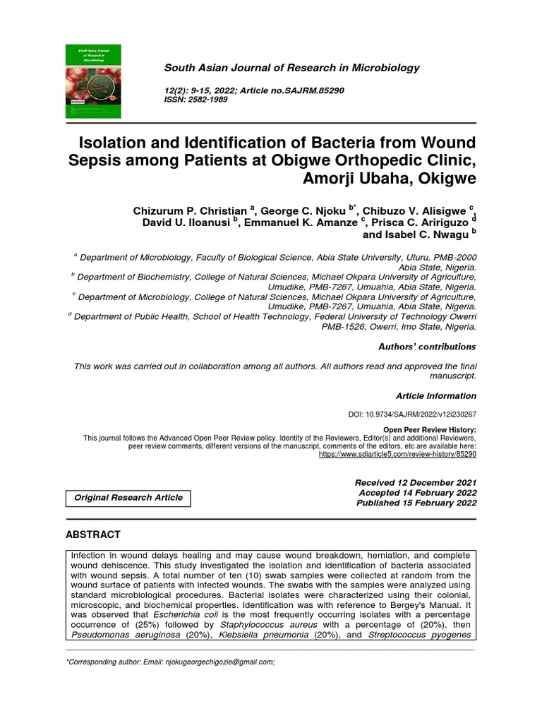 Isolation and Identification of Bacteria | PDF