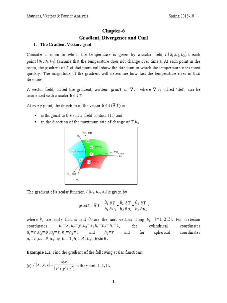 Vector Differentiation | PDF | Divergence | Gradient