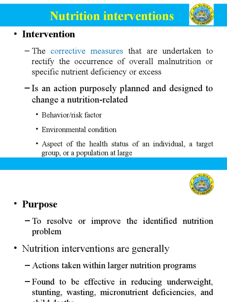 6 Nutritional Intervention | PDF | Human Nutrition | Micronutrient
