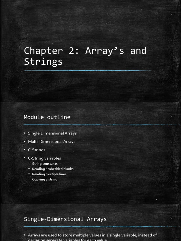 Chapter 2 Arrays And Strings 20 Pdf String Computer Science 8356