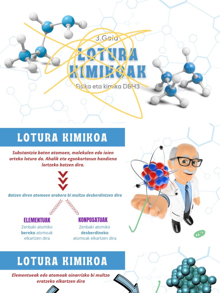 Copia de 3.gaia Lotura Kimikoak | PDF
