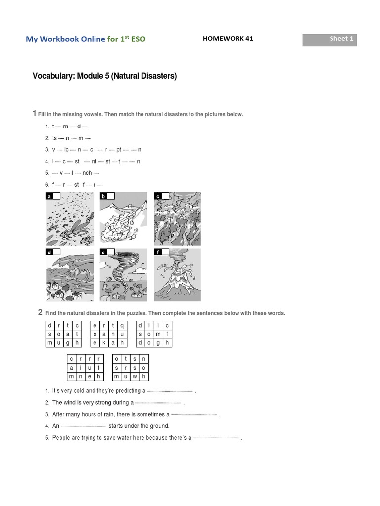 My Workbook Online 1ST Eso - Module 5 | PDF | Linguistics
