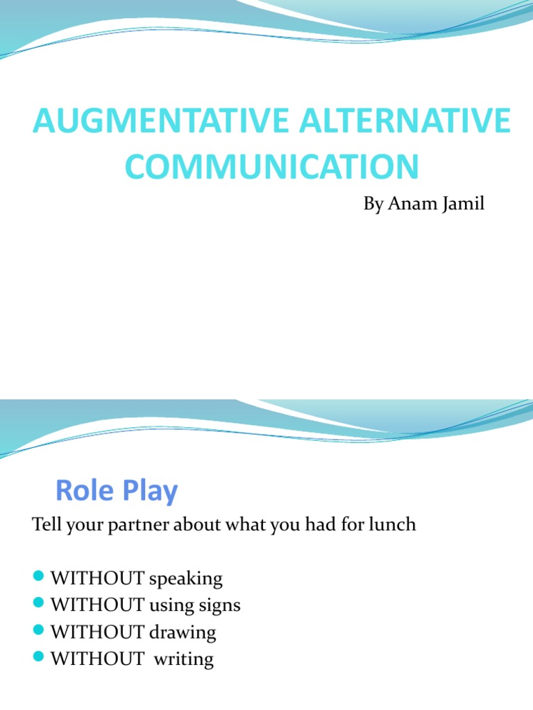Lecture 1- Intro of AAC | PDF | Communication | Human Communication