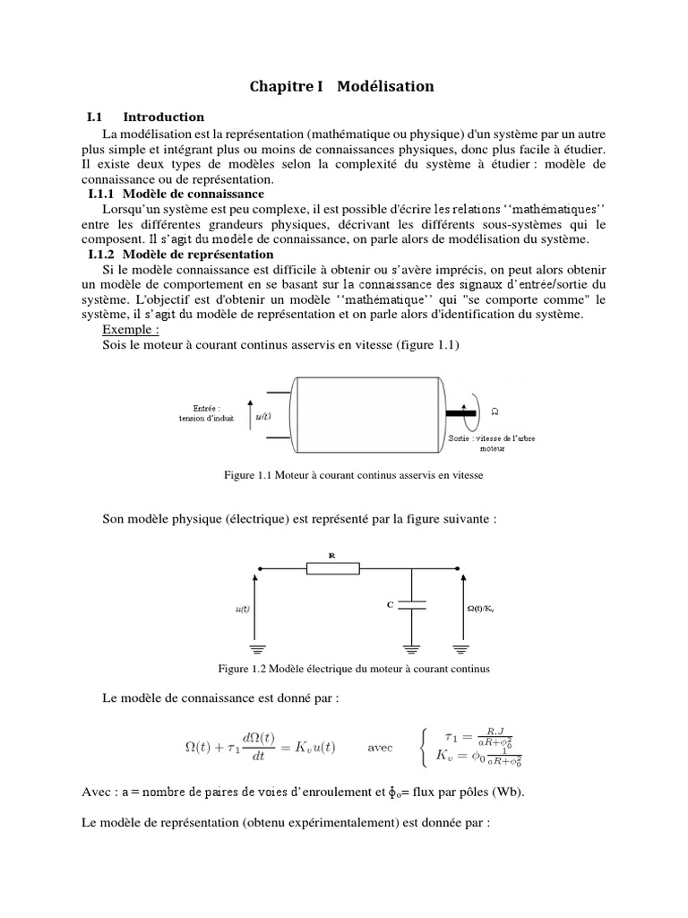 Modélisation des systèmes physiques et électriques | PDF
