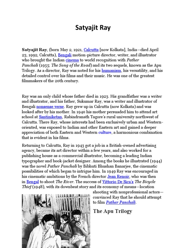 Satyajit Ray | PDF