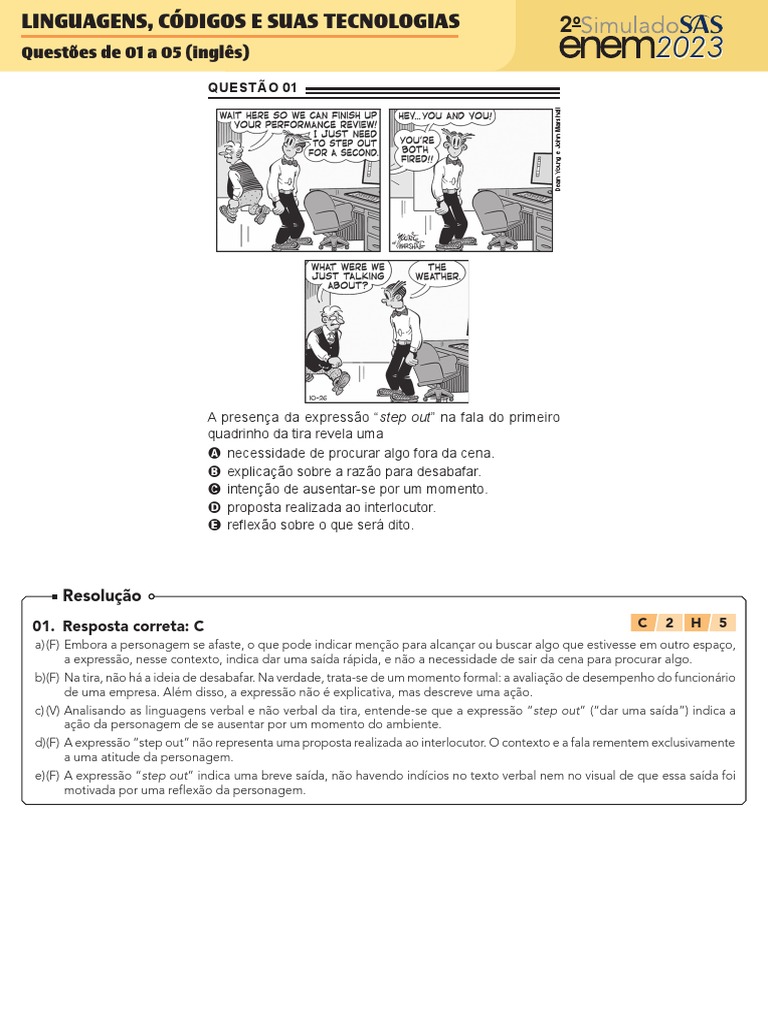2023 PA 2oENEM 1o DIA CMTD | PDF