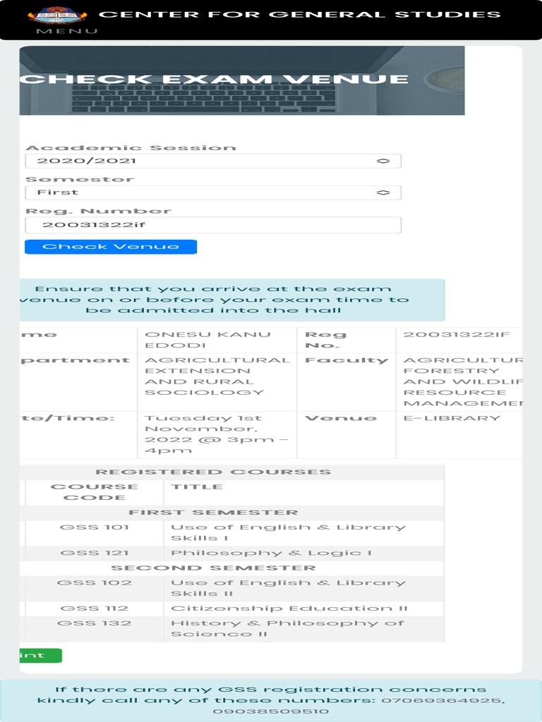 CGS - Examination Status | PDF