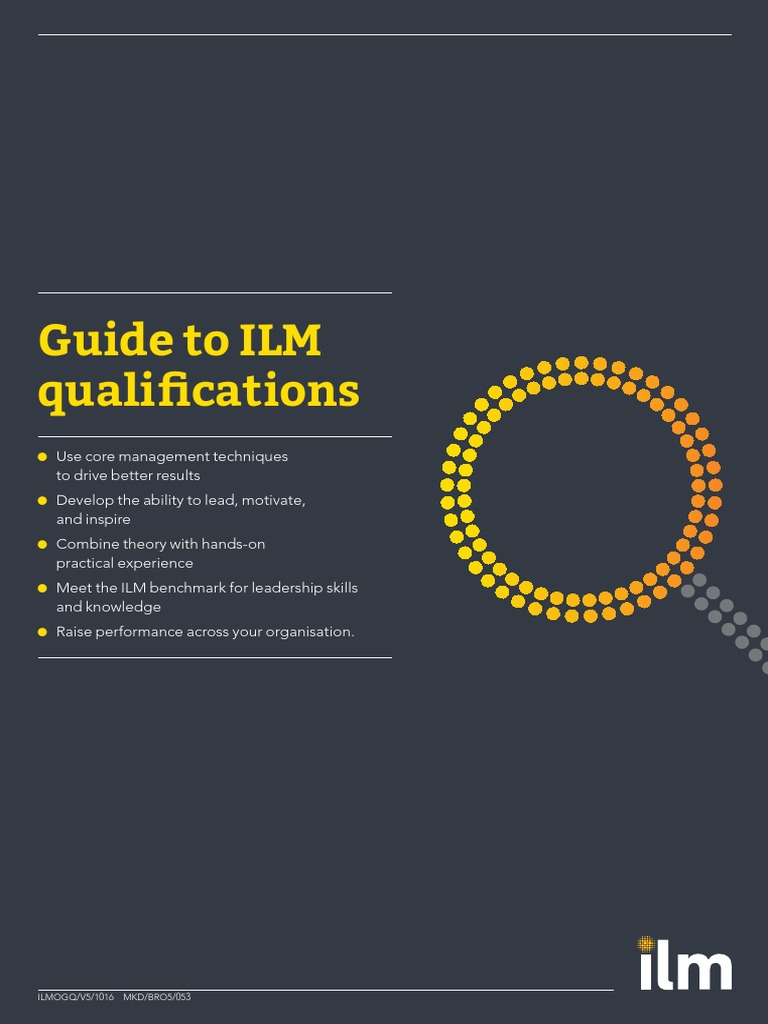 Overview and Guide To ILM Qualifications | PDF