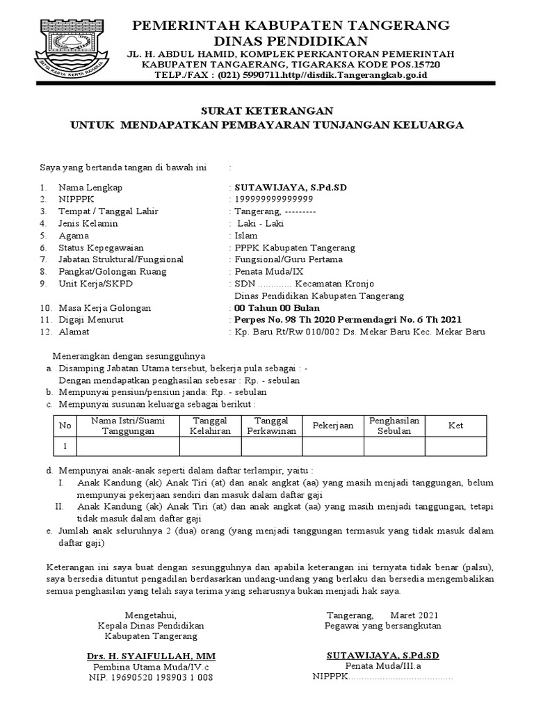 CONTOH SKUM PTK STW 2021 | PDF