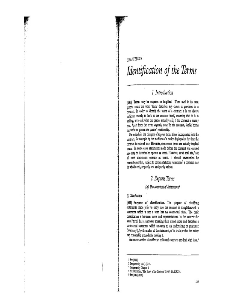 Chapter 6 Identification Of The Terms Pdf