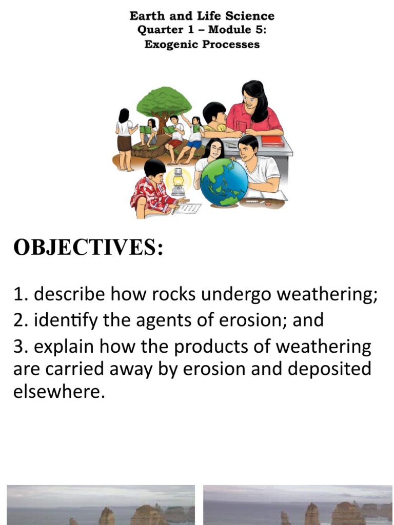 q1m5 - Exogenic Processes | PDF | Weathering | Rock (Geology)