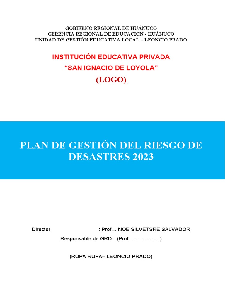 Modelo Plan GRD 2023 | PDF | Radiación | Relámpago